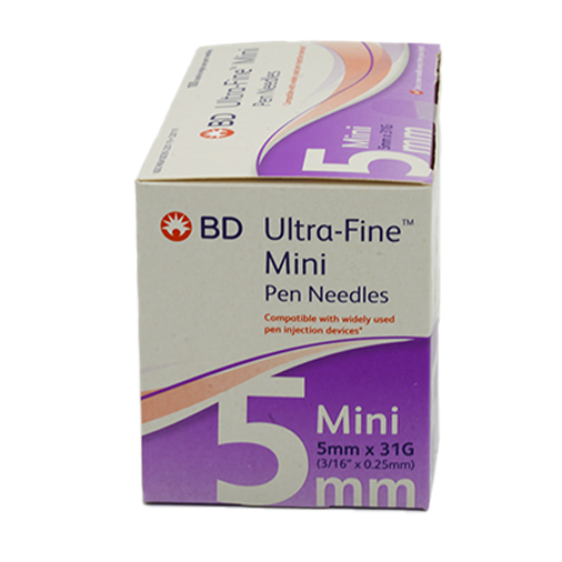 BD Ultra Fine Mini Pen Needles 5mm x 31G - 90 Count – RapidRxUSA