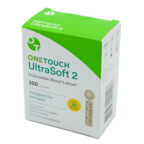 OneTouch UltraSoft 2 Lancets - 100 Count – RapidRxUSA