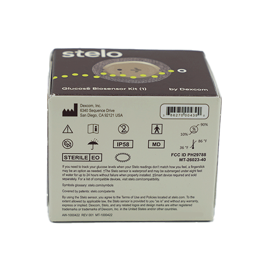 Stelo Glucose Biosensor Kit by Dexcom (1 pack - 15 day supply) – RapidRxUSA