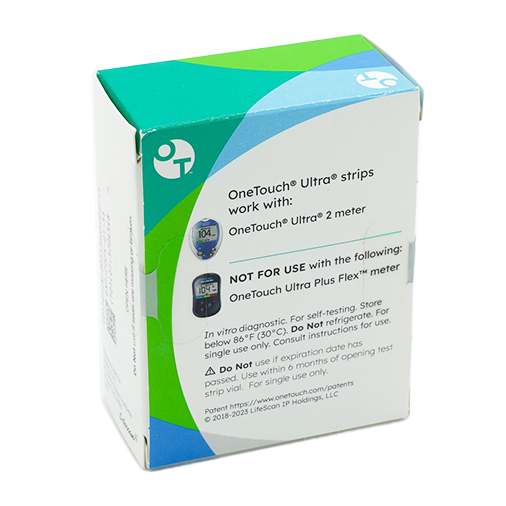 OneTouch Ultra Blue Test Strips 100 Count – RapidRxUSA